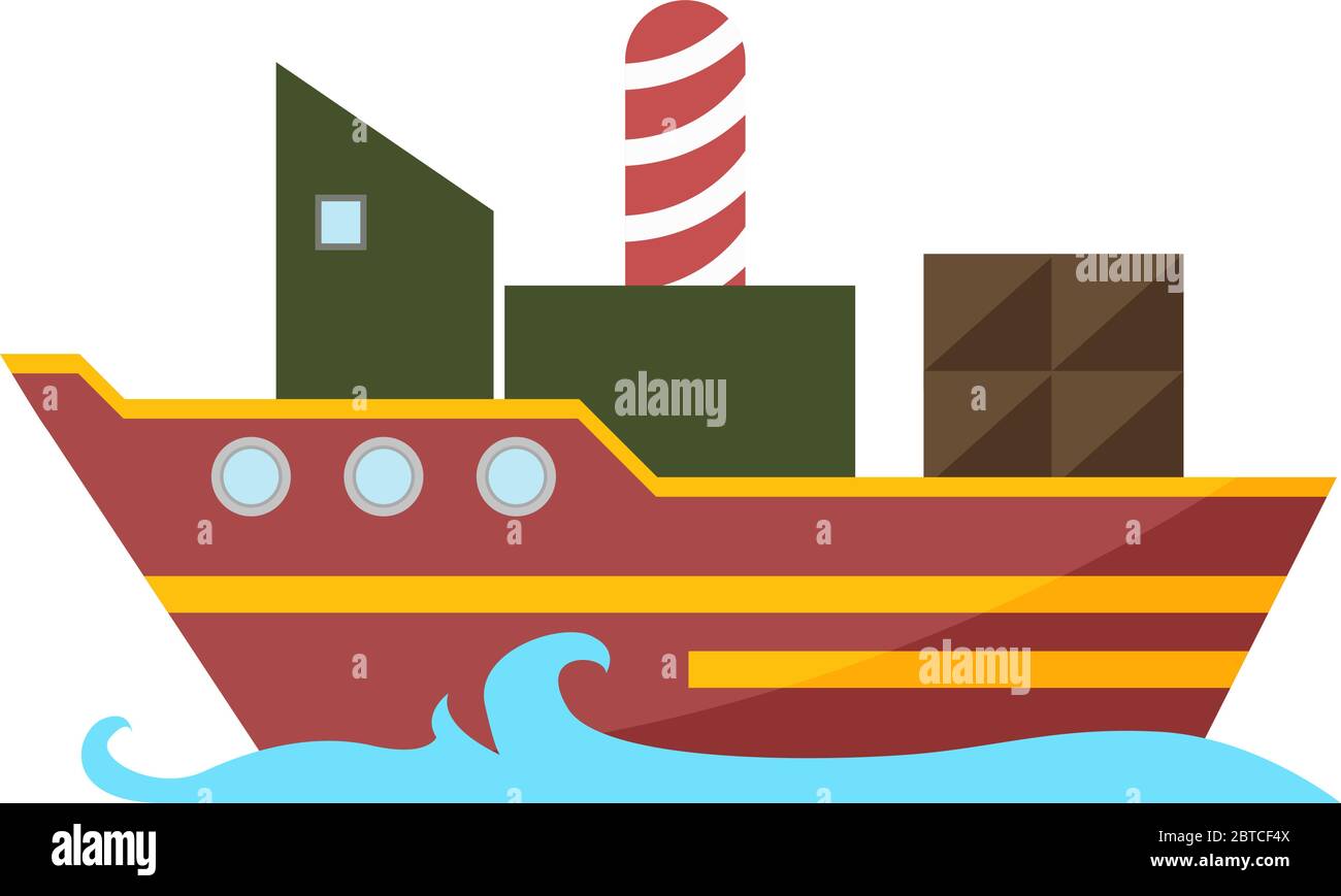 Anchor on cargo ship Stock Vector Images - Alamy