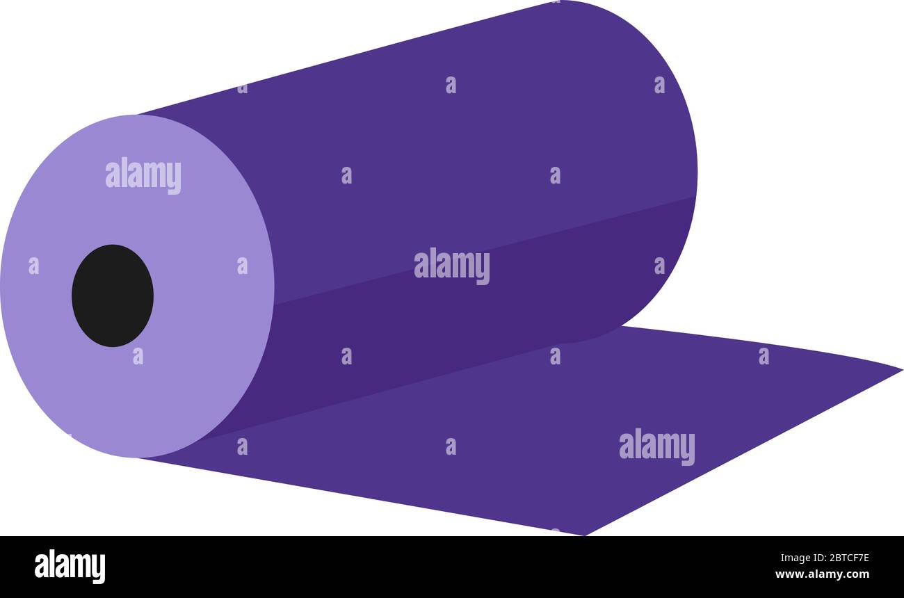 Purple mat, illustration, vector on white background Stock Vector Image ...