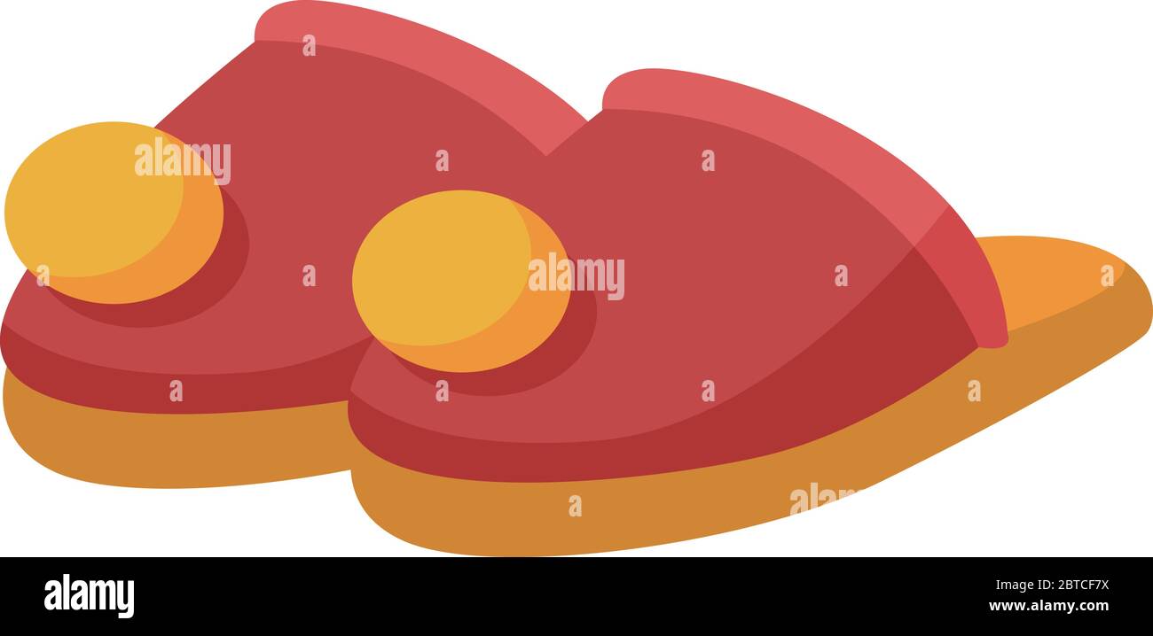 House shoes, illustration, vector on white background Stock Vector ...