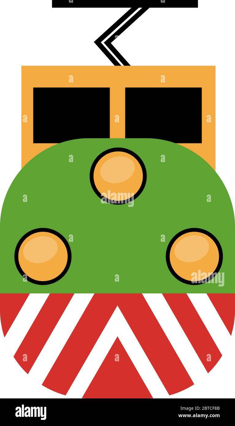 Passenger train on steel Stock Vector Images - Alamy