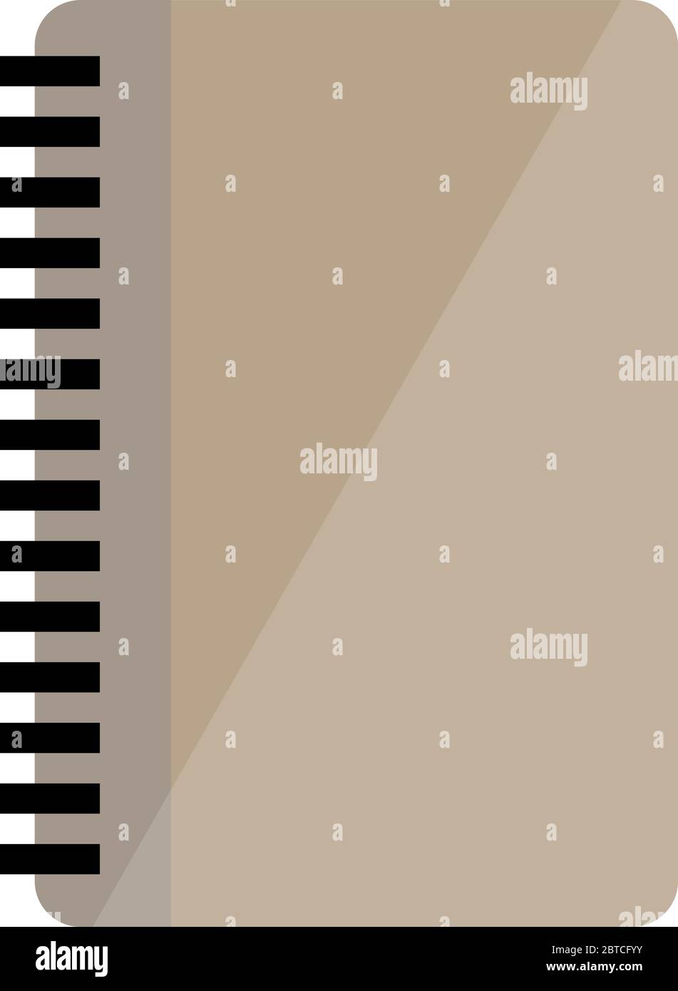 Closed notebook, illustration, vector on white background Stock Vector ...