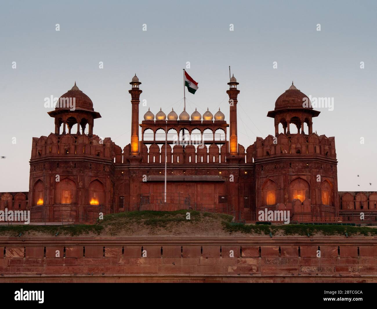 shot of red fort's lahori gate at dusk in old delhi Stock Photo - Alamy