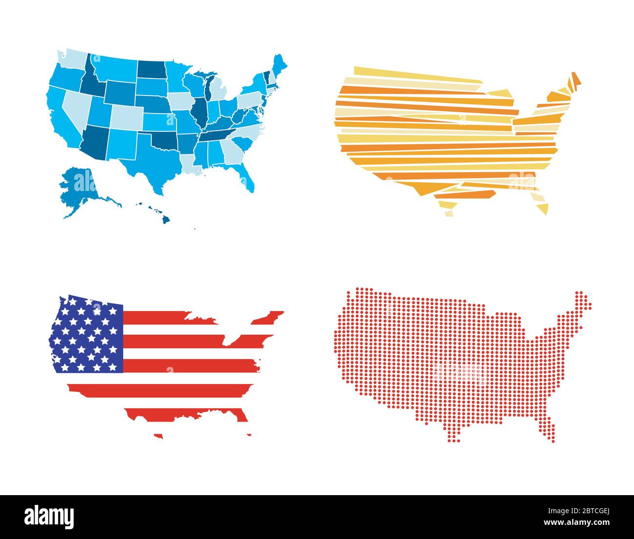 USA map vector illustration Stock Vector Image & Art - Alamy
