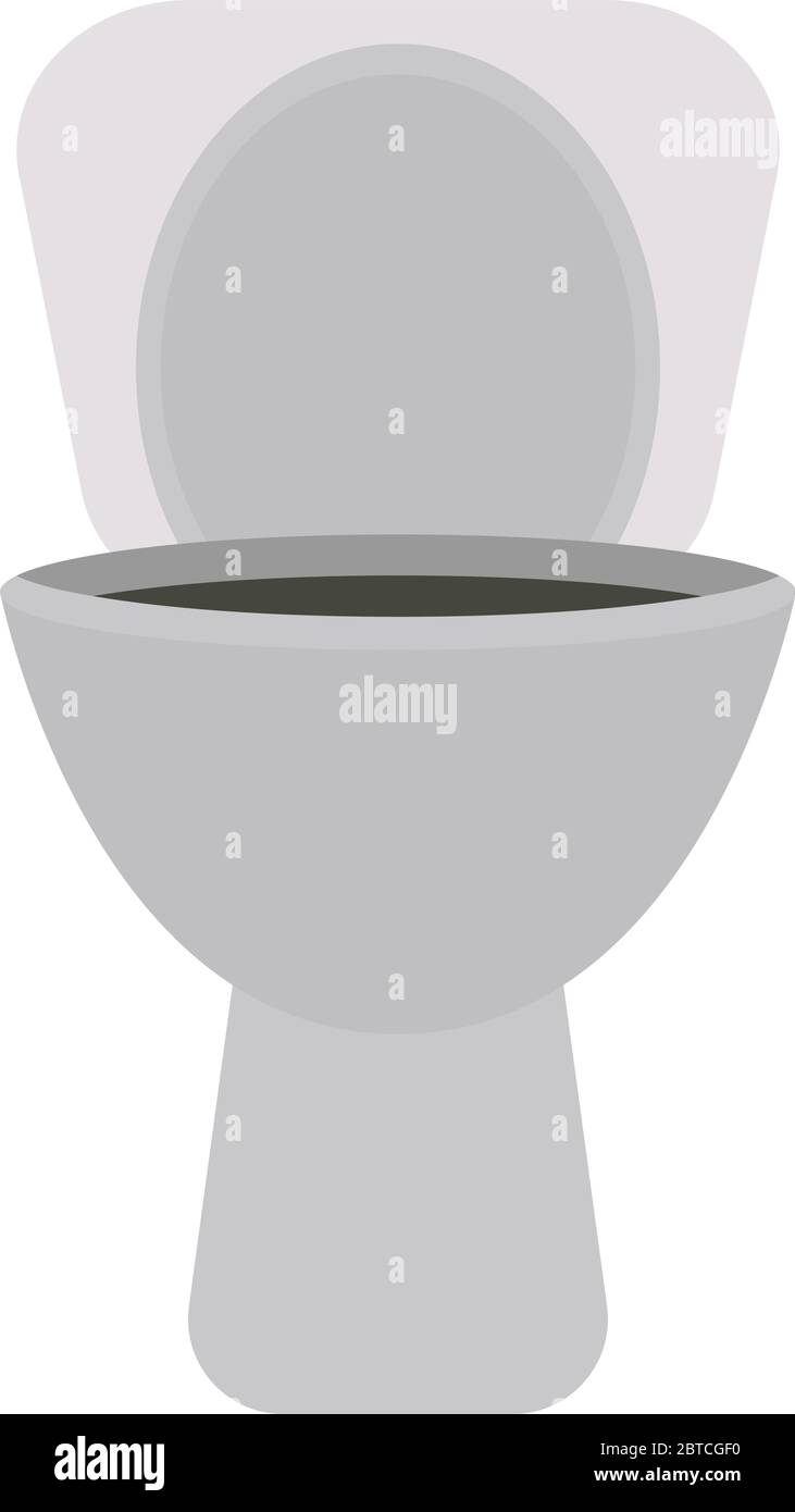 Toilet seat, illustration, vector on white background Stock Vector ...