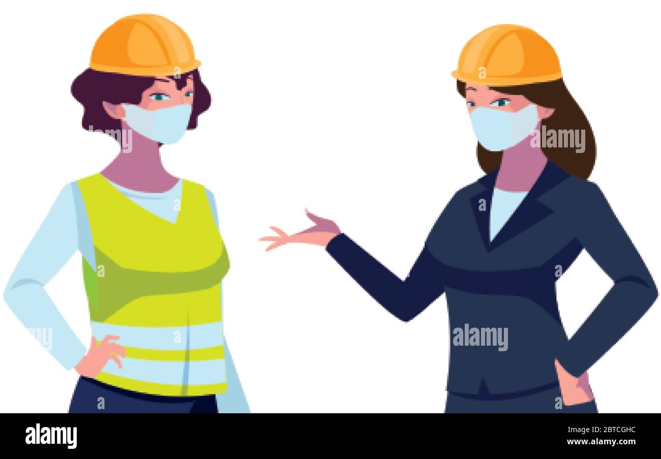 Cartoon engineer builder blueprints hi-res stock photography and images ...