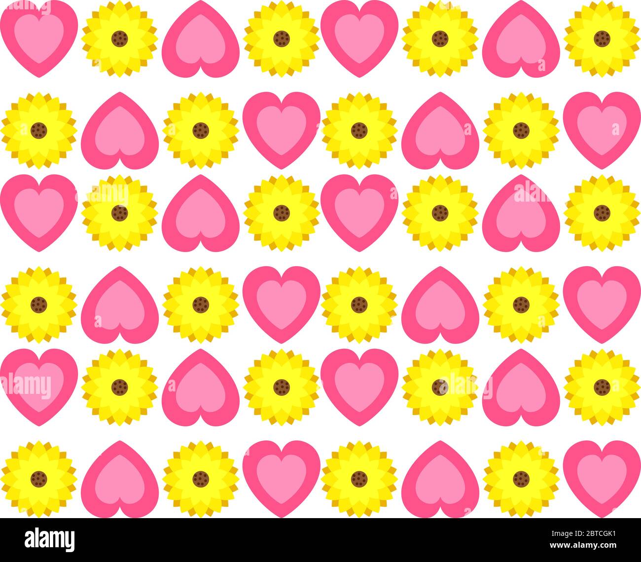 Doodle hearts on white Cut Out Stock Images & Pictures - Alamy