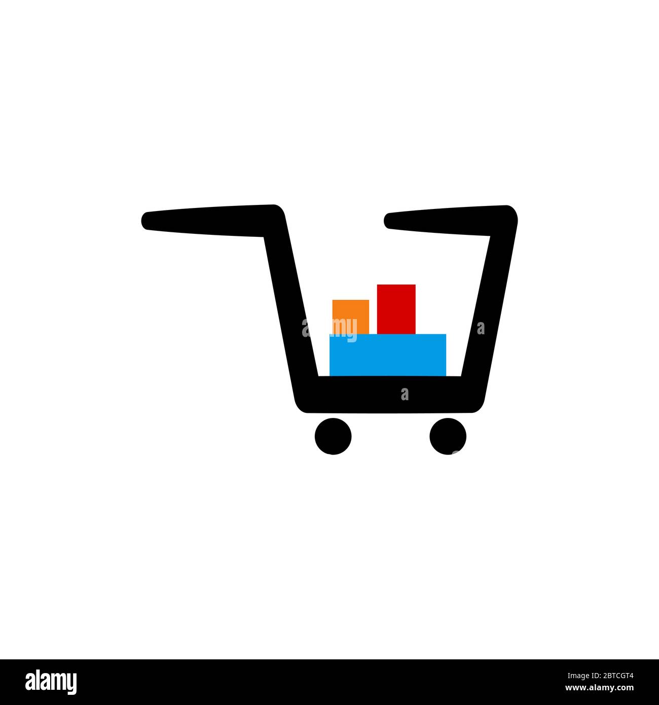 shopping cart vector design template illustration Stock Vector Image ...
