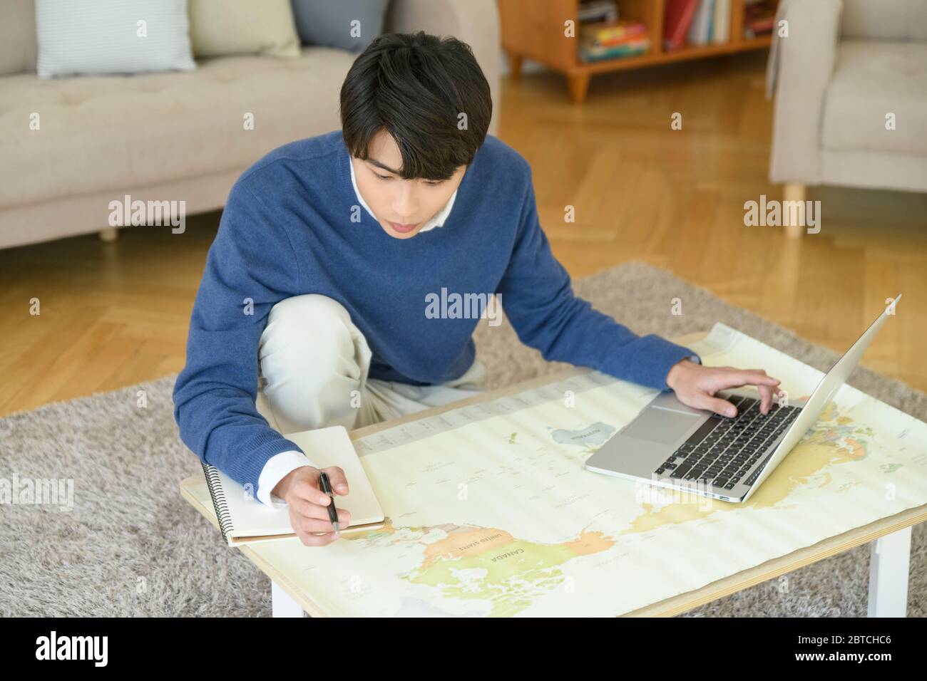 Single life concept, young cheerful Asian man's daily life 295 Stock ...
