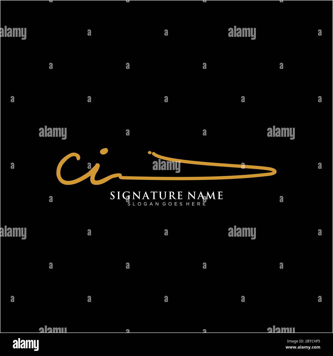 Ci initials logo hi-res stock photography and images - Alamy