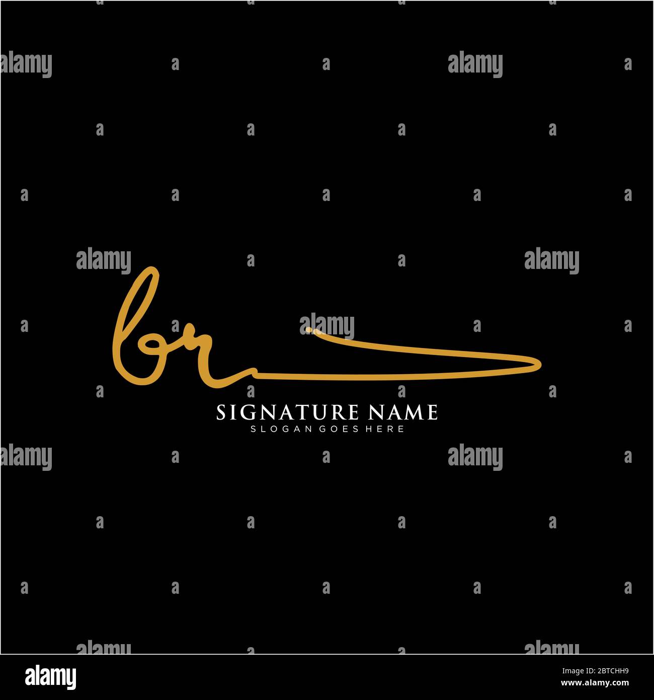 Br initials logo hi-res stock photography and images - Alamy