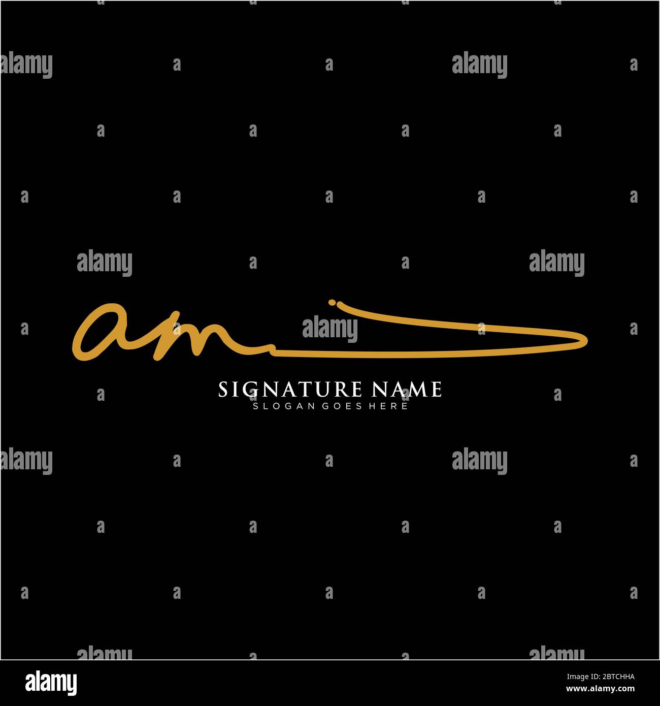 Am Monogram Logo High Resolution Stock Photography and Images - Alamy