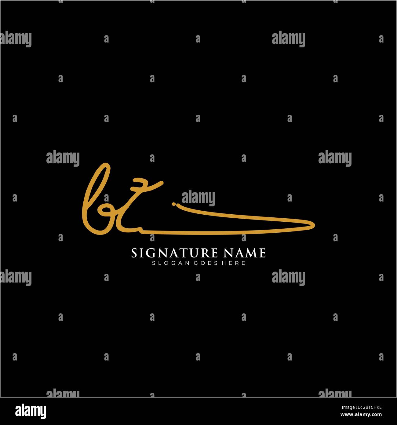 Bz initials logo hi-res stock photography and images - Alamy