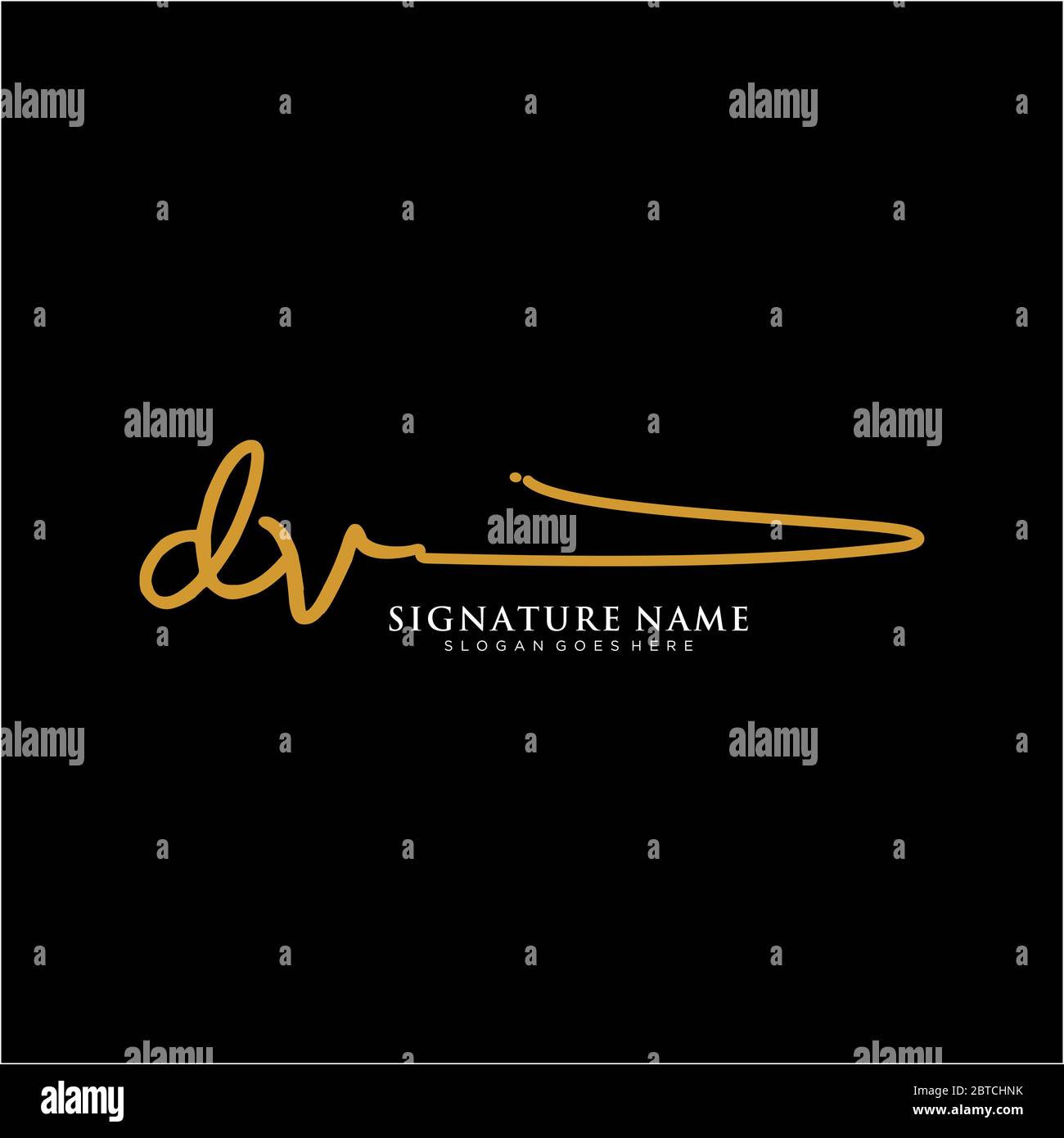 Dv signature hi-res stock photography and images - Alamy