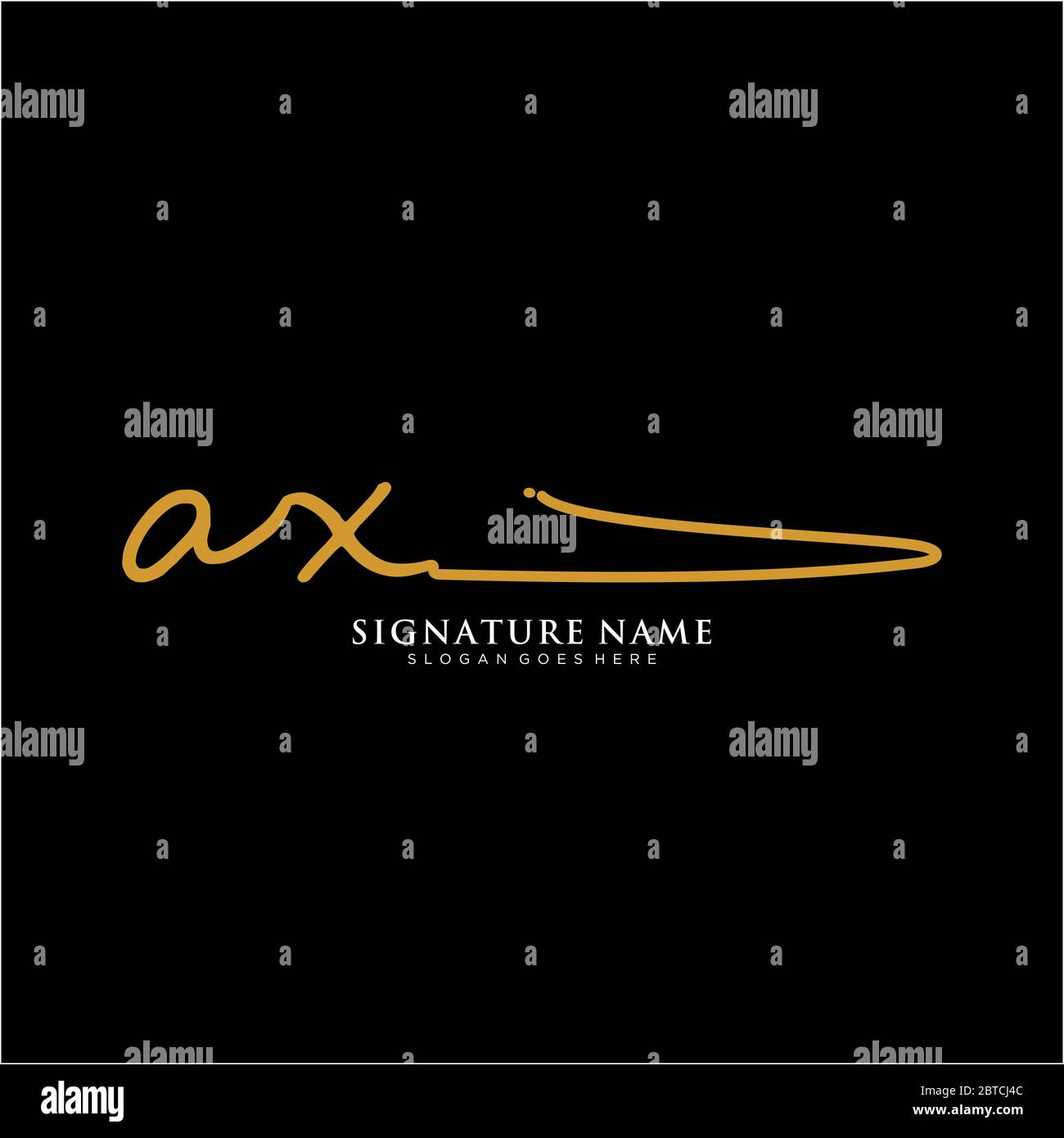 Ax letter logo hi-res stock photography and images - Alamy