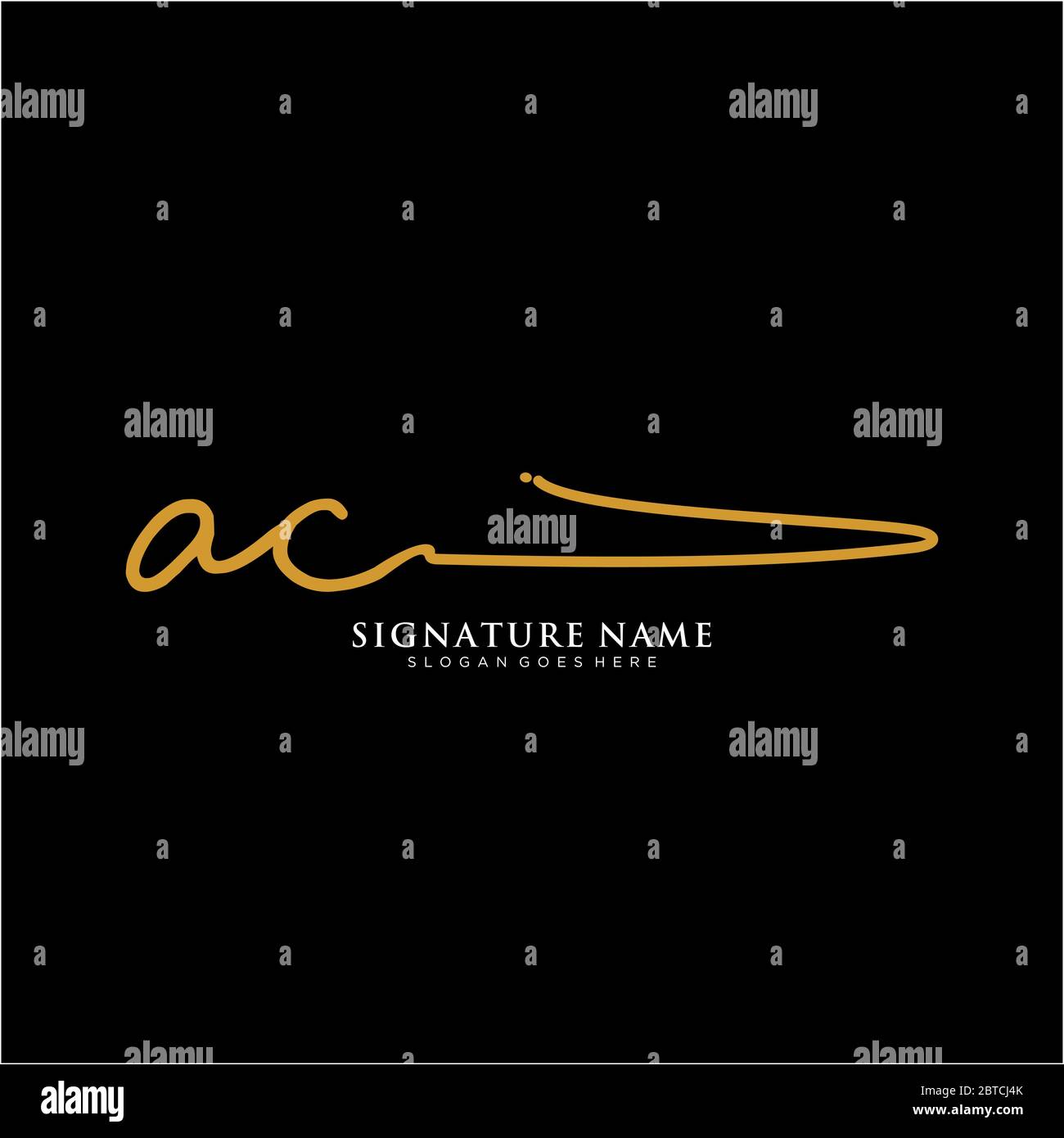 Ac initials logo hi-res stock photography and images - Alamy