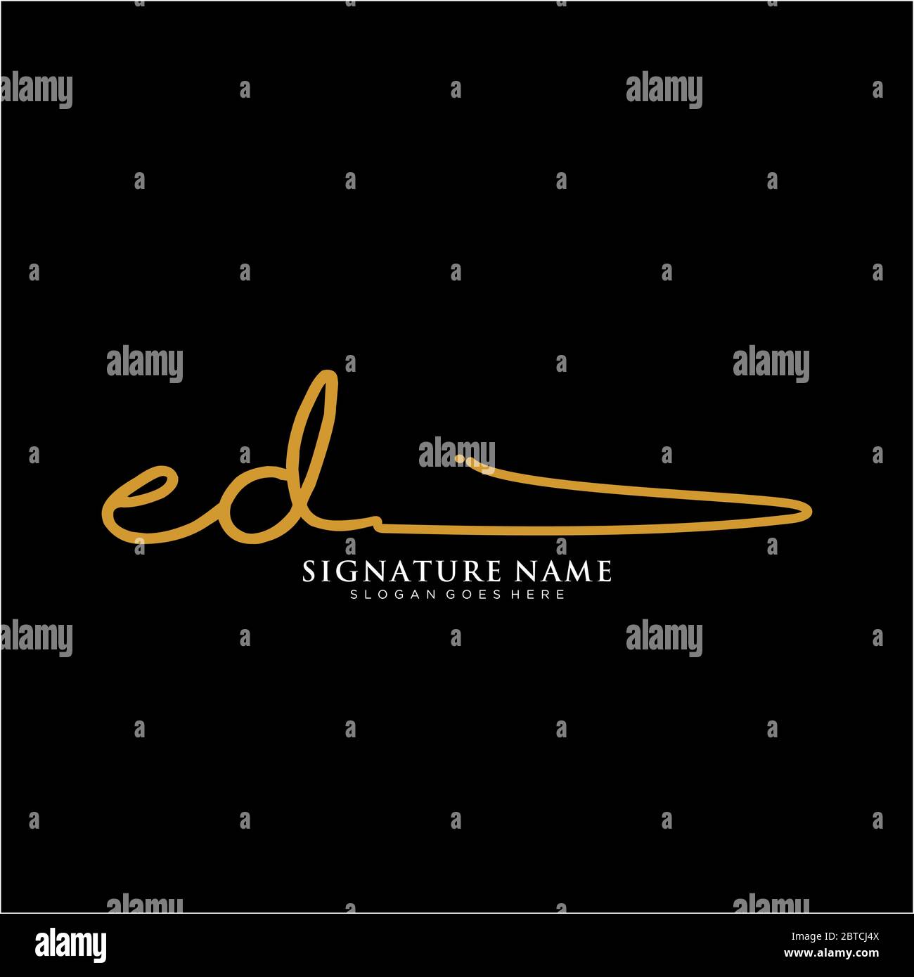 Ed initials logo hi-res stock photography and images - Alamy