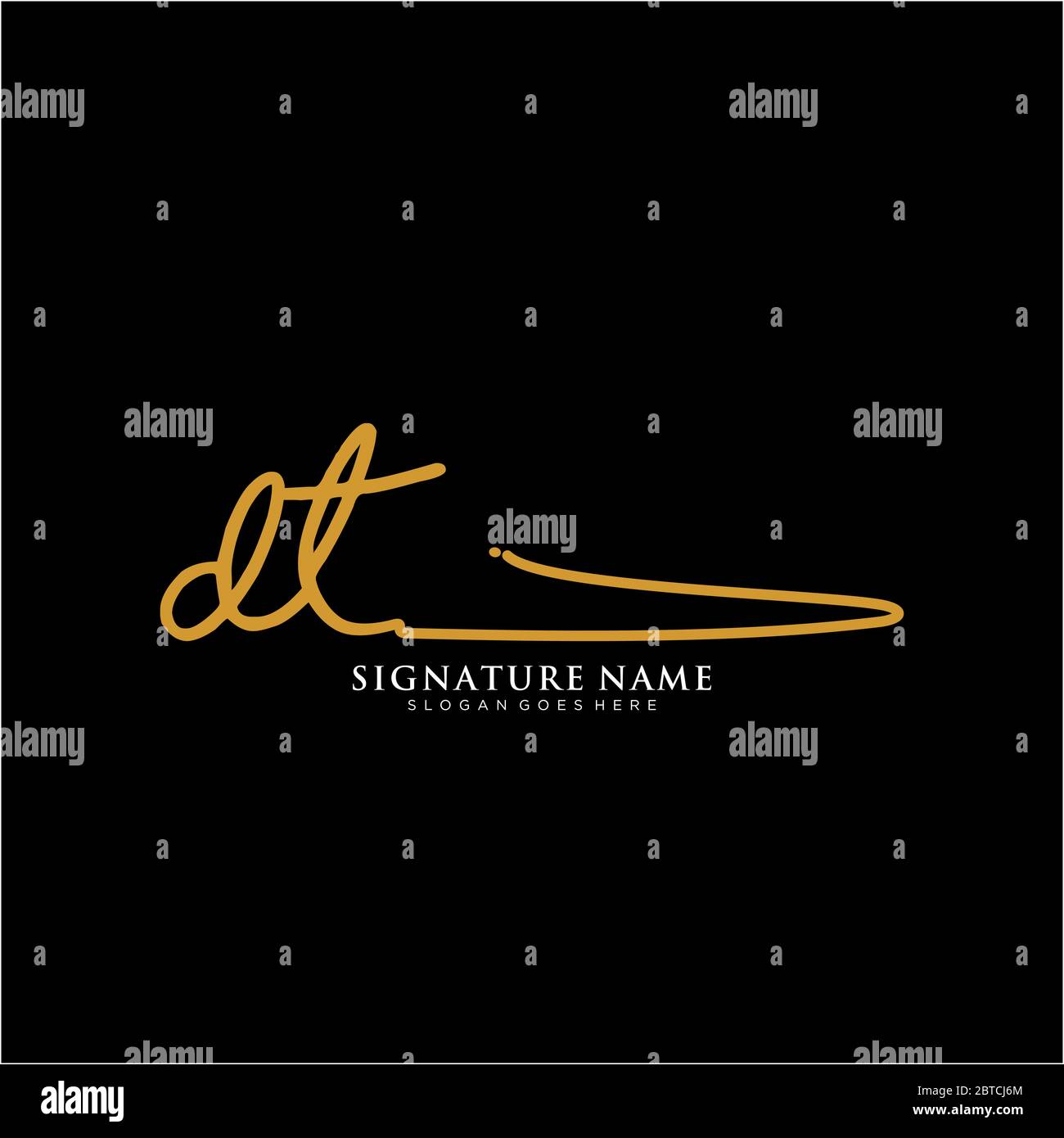 Dt initials logo Stock Vector Images - Alamy