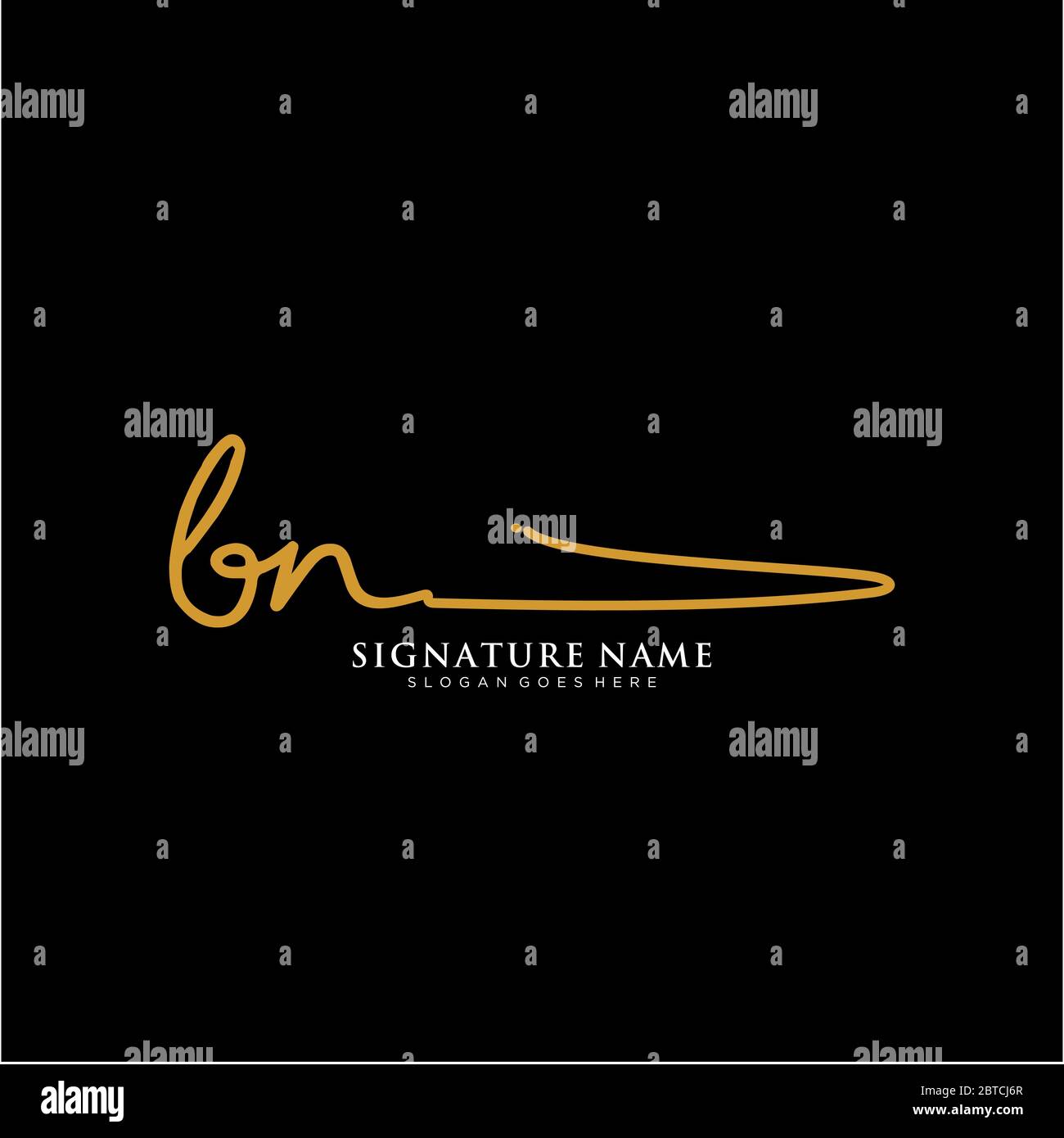 Bn initials logo hi-res stock photography and images - Alamy