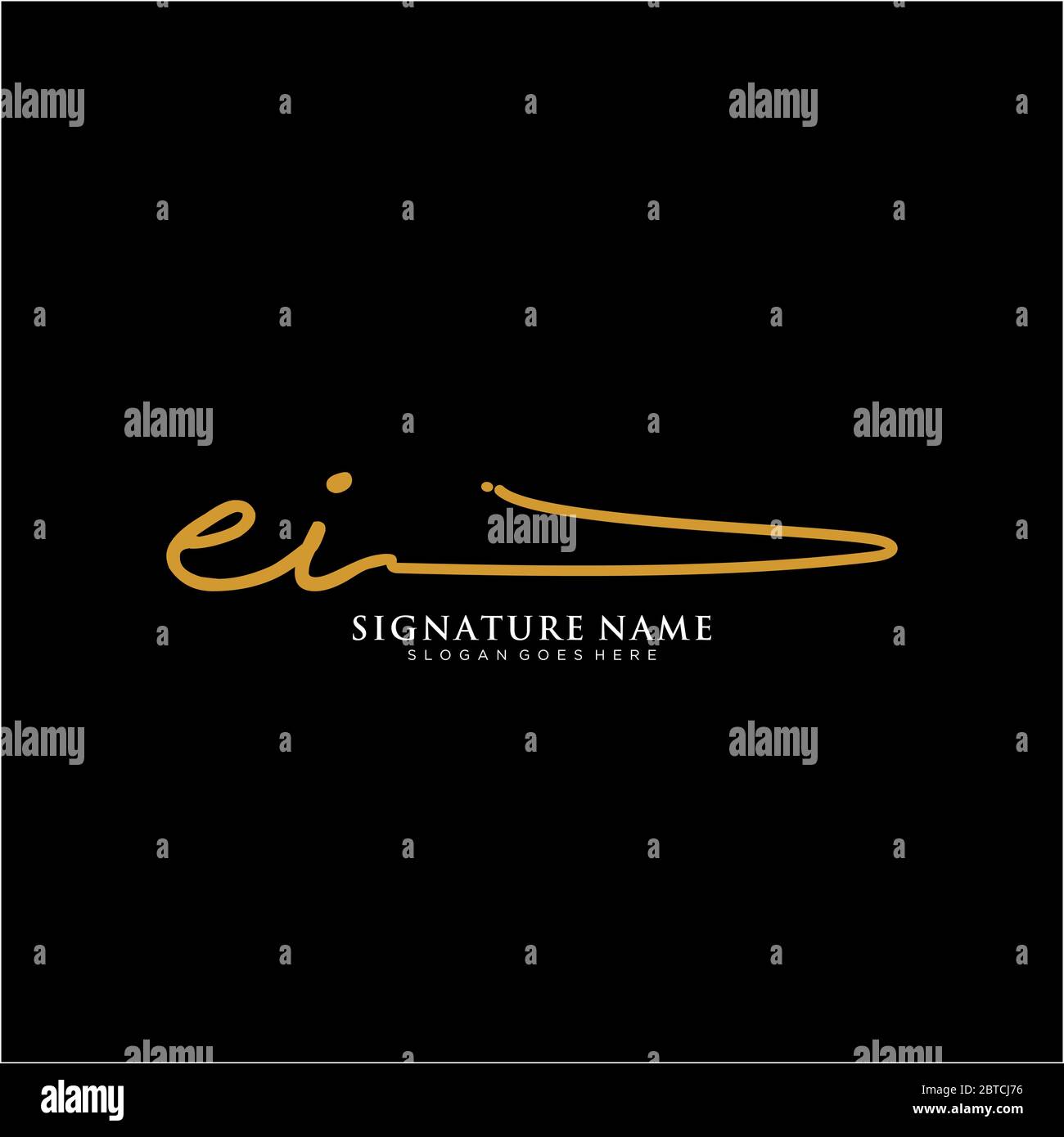 Letter ei logo hi-res stock photography and images - Alamy