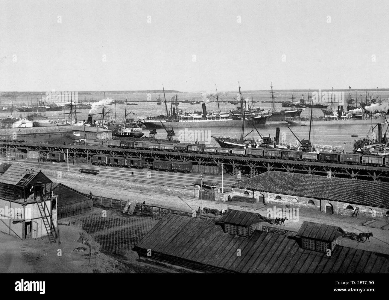 The Port Practique, Odessa, Russia, (i.e., Ukraine) ca. 1890-1900 Stock ...