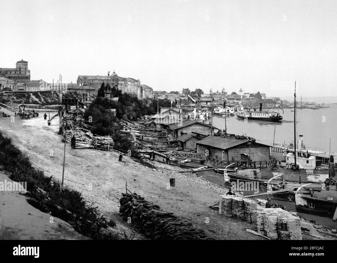 On the Dnieper, Kiev, Russia, (i.e., Ukraine) ca. 1890-1900 Stock Photo ...