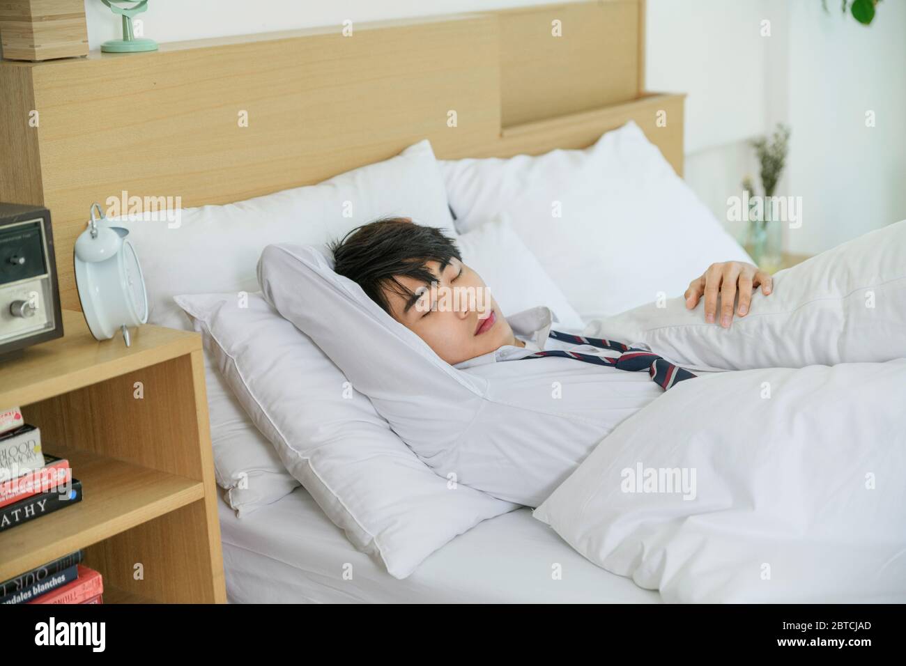 Single life concept, young cheerful Asian man's daily life 001 Stock ...