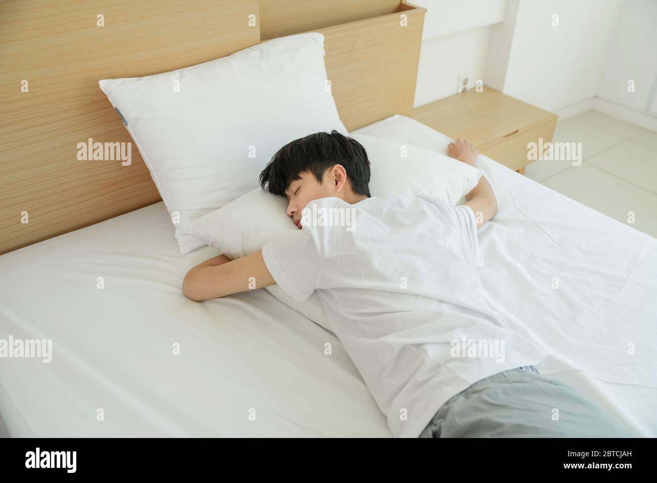 Single life concept, young cheerful Asian man's daily life 016 Stock ...