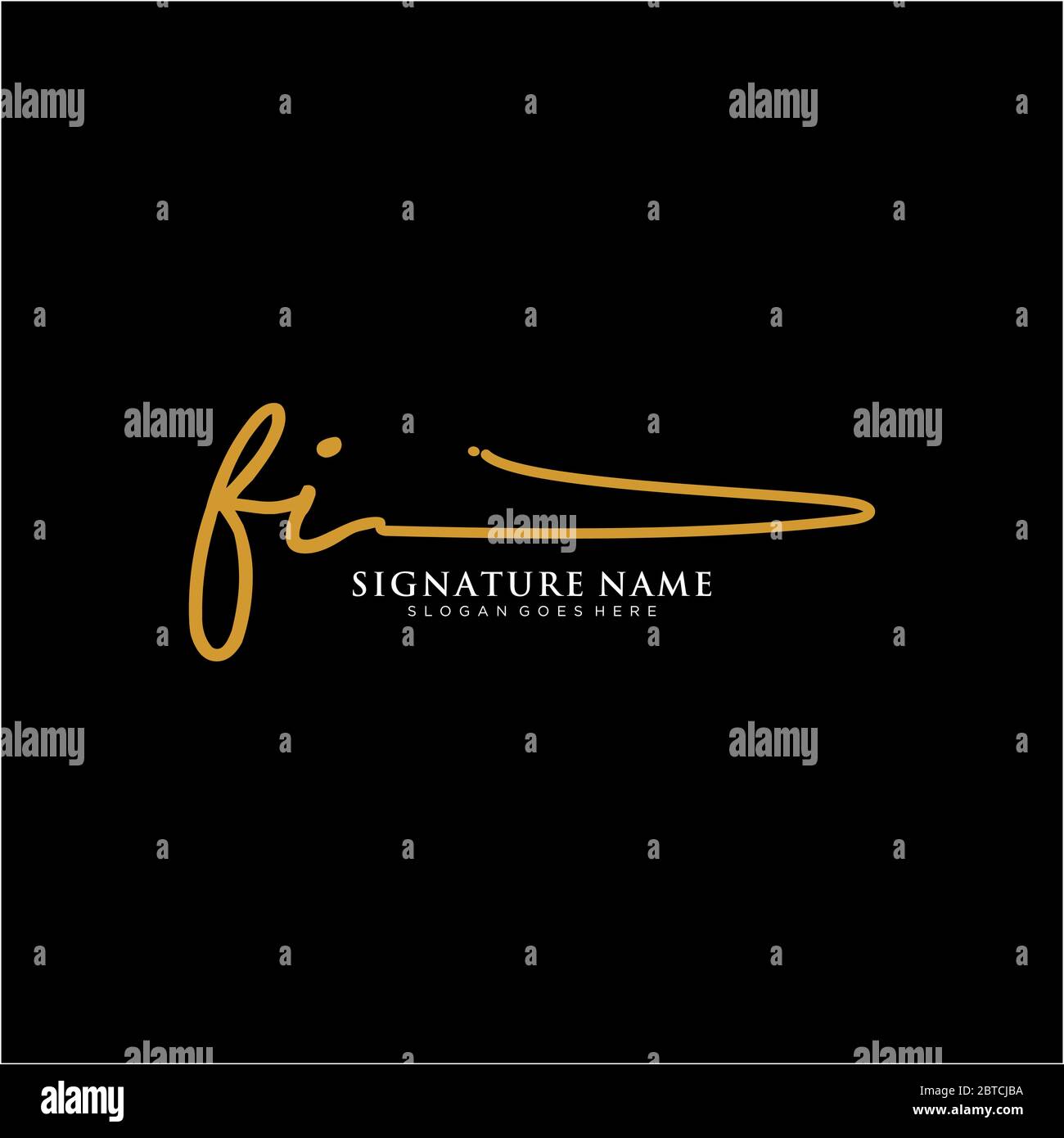 Fi letter logo Stock Vector Images - Alamy