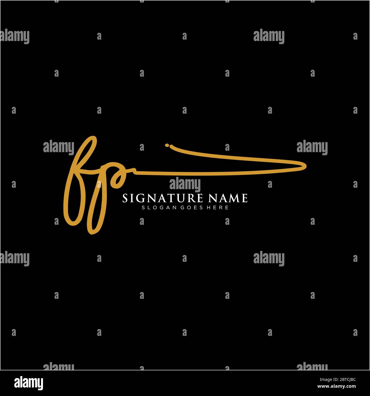 Fp initials logo hi-res stock photography and images - Alamy