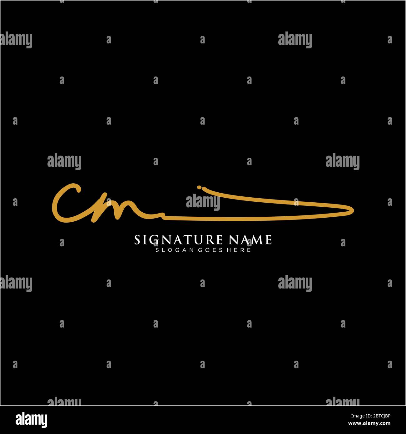 Cm initials logo hi-res stock photography and images - Alamy