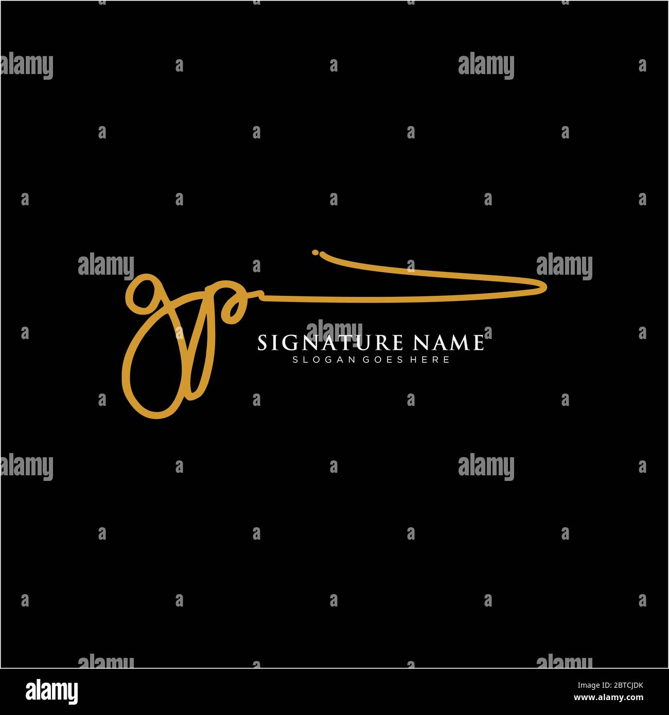 Gp signature Stock Vector Images - Alamy