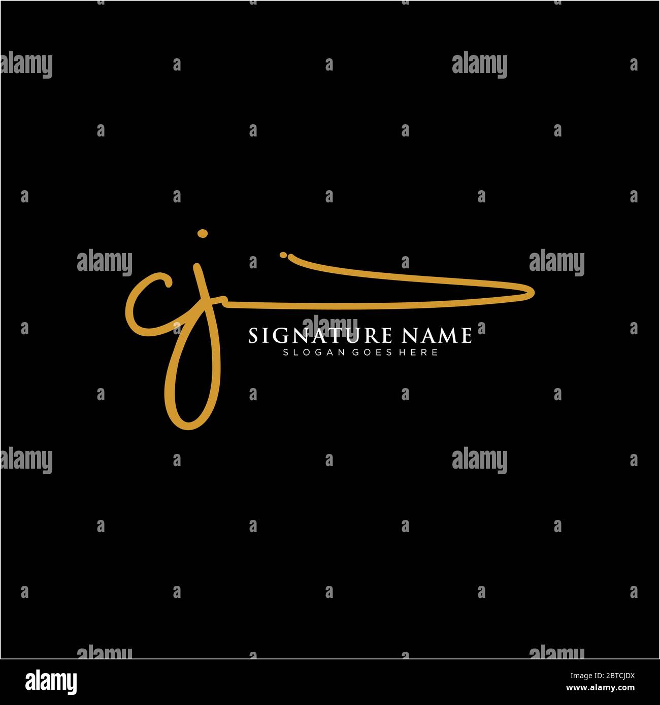 Cj letter logo Stock Vector Images - Alamy