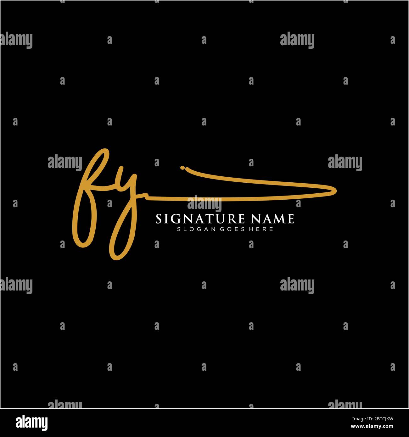 Fy initials logo hi-res stock photography and images - Alamy