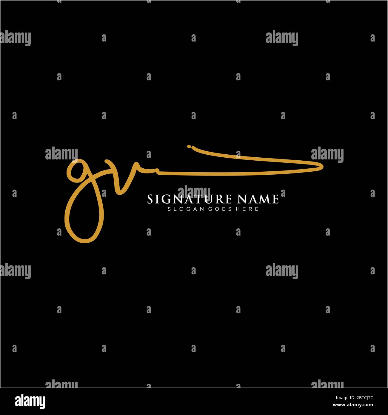 Gv minimalist logo Stock Vector Images - Alamy