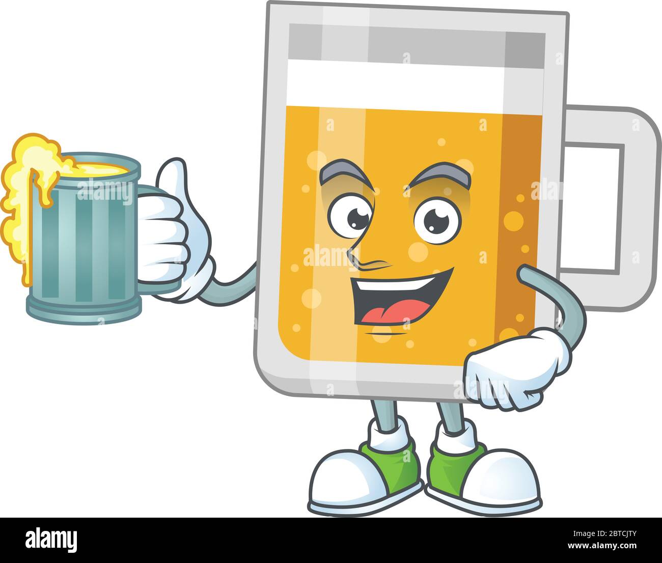 Hands beer mug glasses Stock Vector Images - Alamy