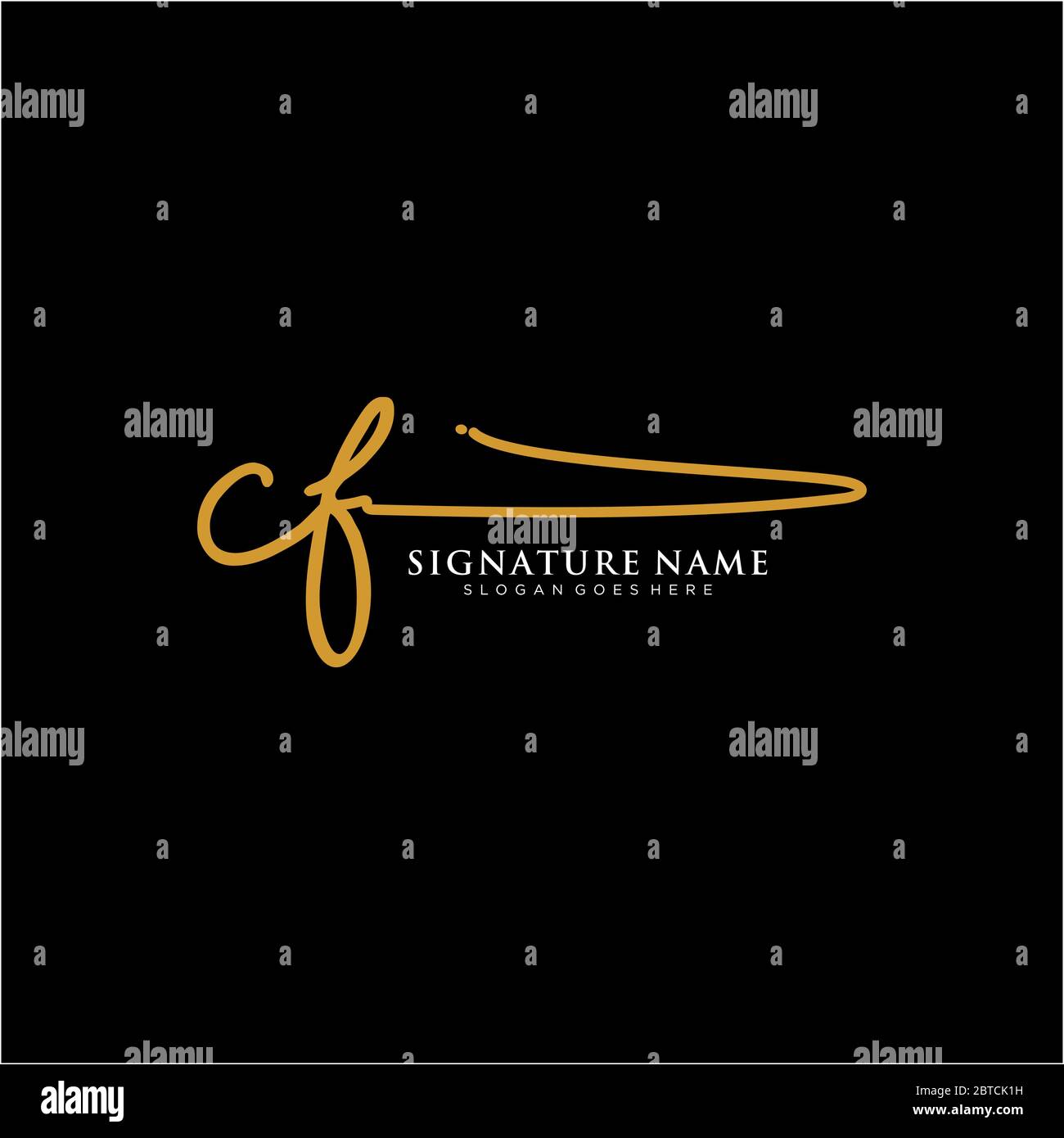 Abstract cf logo Stock Vector Images - Alamy