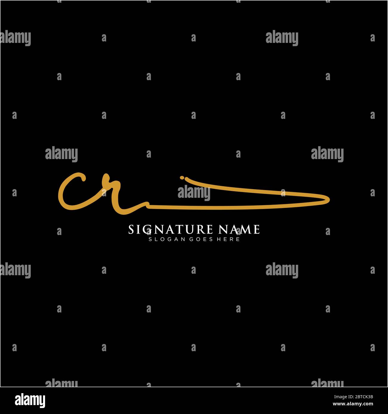 Cr initials logo hi-res stock photography and images - Alamy