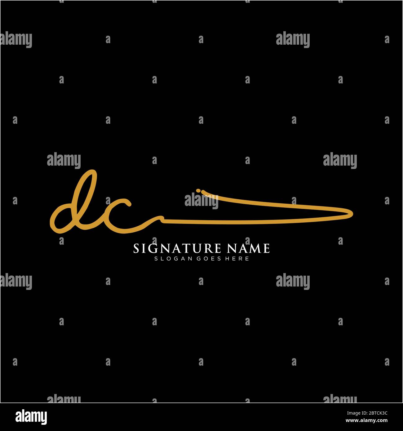 Dc initials logo hi-res stock photography and images - Alamy