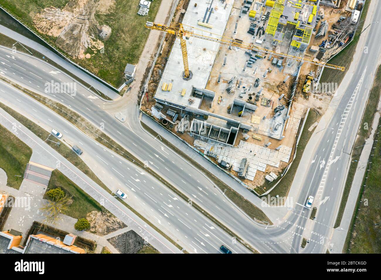 Construction worker on high ground hi-res stock photography and images ...