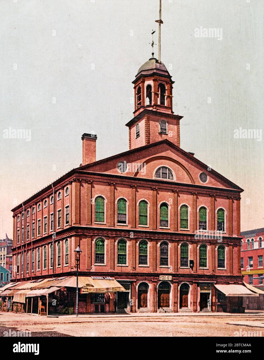 Faneuil Hall, Boston ca. 1900 Stock Photo - Alamy
