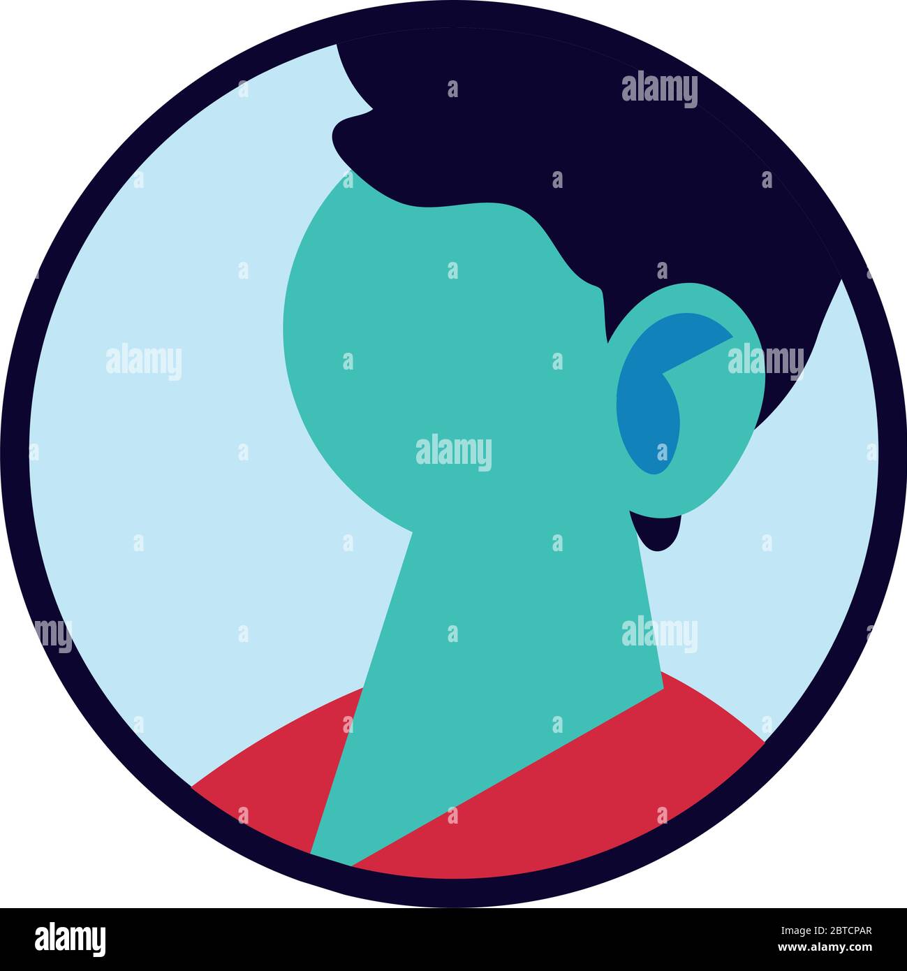 Man head cartoon design, Person people human and social media theme ...