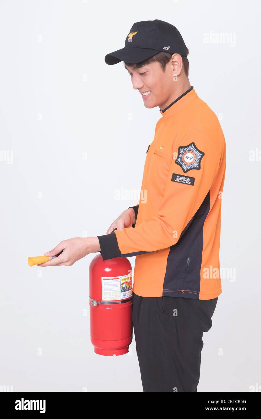 Female firefighter asian hi-res stock photography and images - Alamy