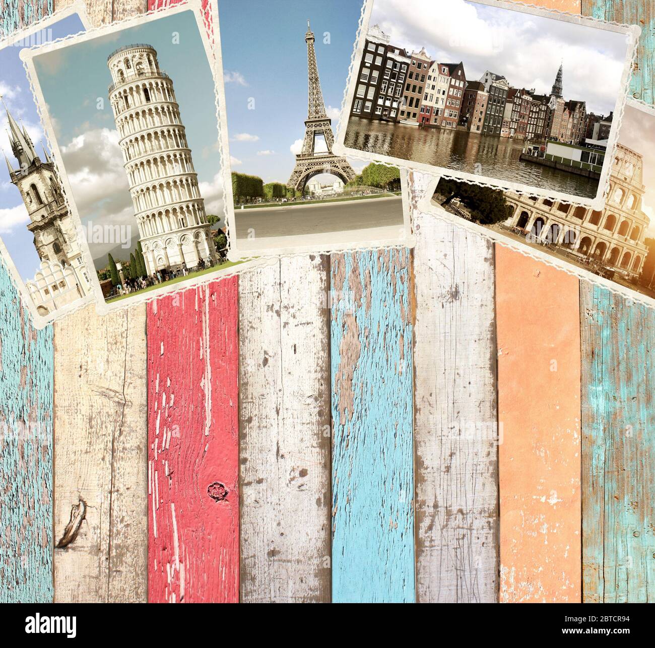 Europe Collage Wallpaper