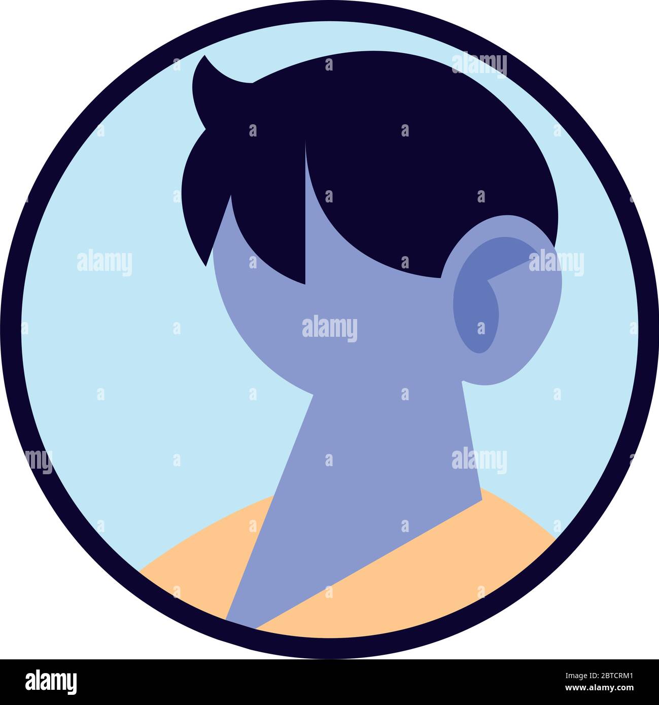Man head cartoon design, Person people human and social media theme ...