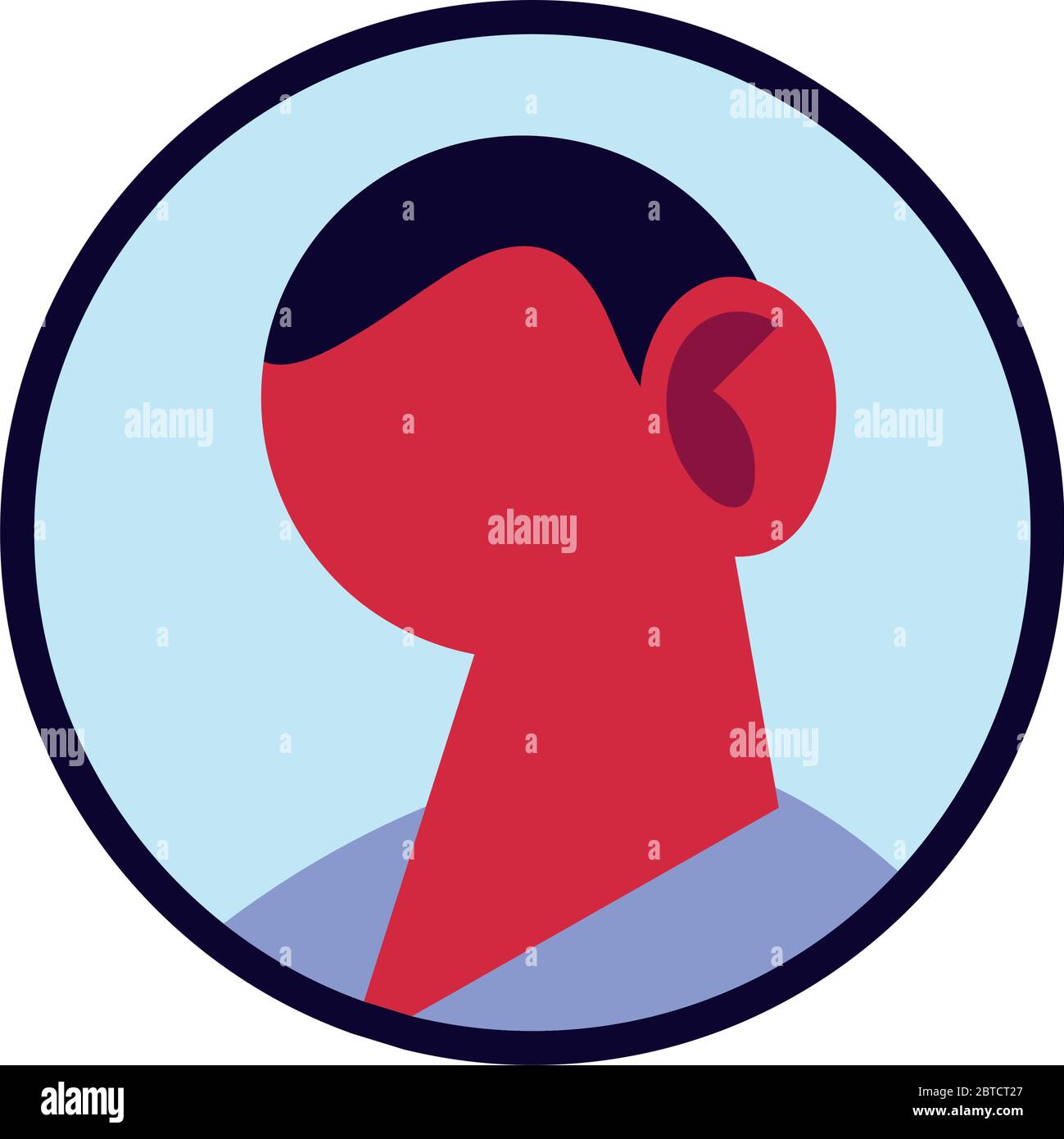 Man head cartoon design, Person people human and social media theme ...