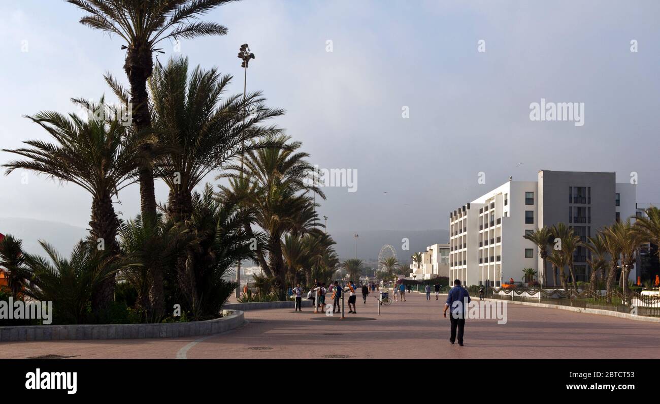 Coastal Promenade in Agadir, Morocco Stock Photo - Alamy