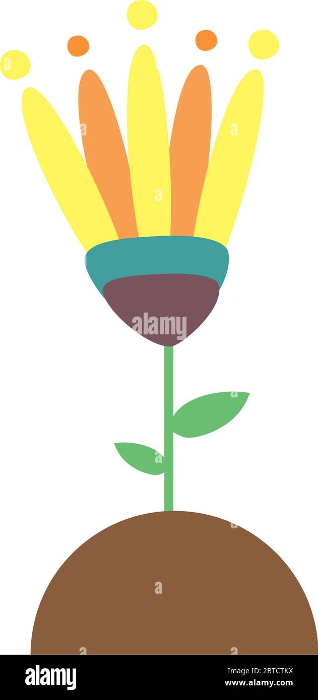 Spring planting flowers Stock Vector Images - Alamy