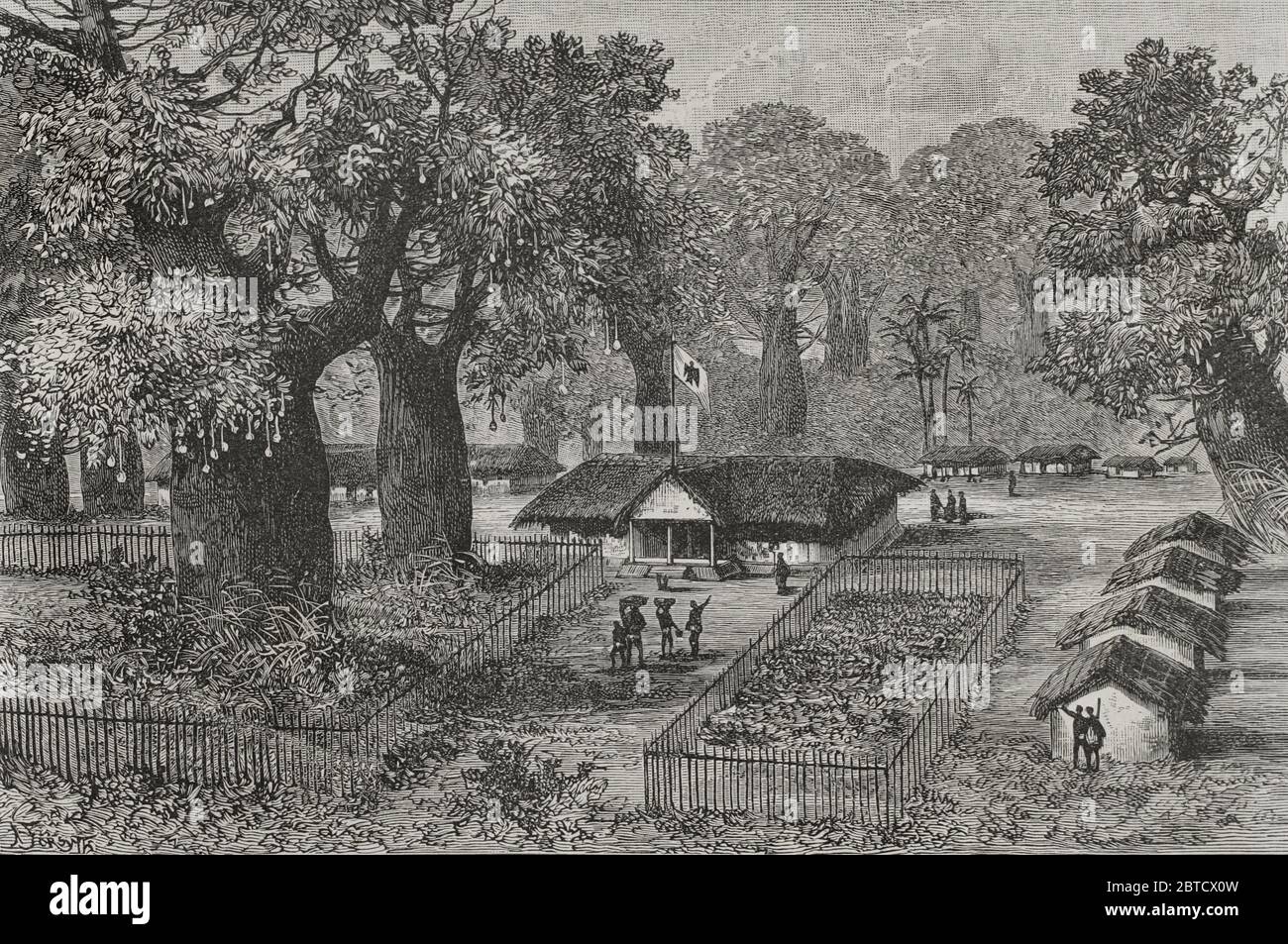 Historia de Africa. Siglo XIX. El Congo. La estación de Kinchassa ...