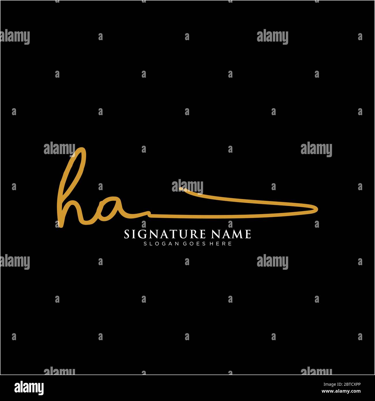 Ha initials logo hi-res stock photography and images - Alamy