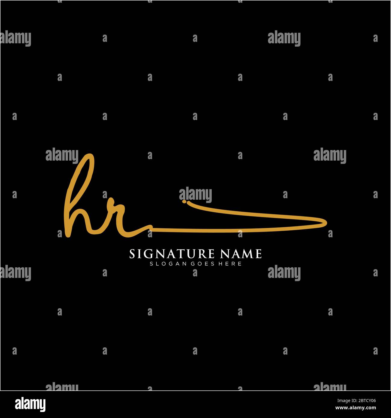 Hr signature hi-res stock photography and images - Alamy
